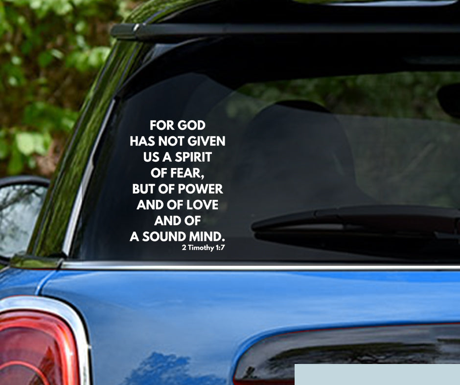 Christian Goods Christian Quotes Scripture Verse Vinyl Decal Sticker SA ...