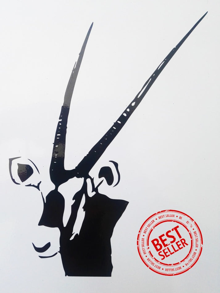 Gemsbok Head Vinyl Sticker – Easy Vinyl ZA