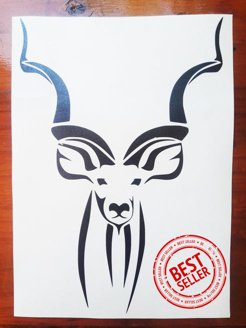 Kudu Head #1.1 Vinyl Sticker – Easy Vinyl ZA
