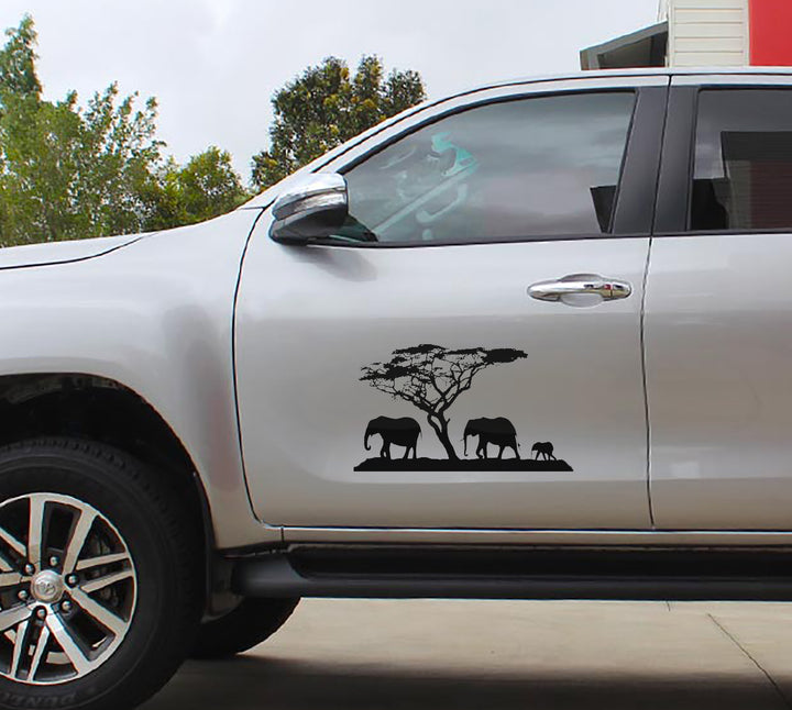 Bosveld Afrikaners African Wildlife Safari Vinyl Decal Stickers Bakkie ...