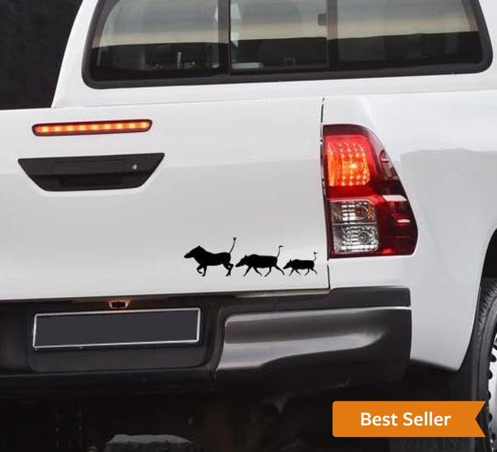 Bosveld Afrikaners African Wildlife Safari Vinyl Decal Stickers Bakkie ...