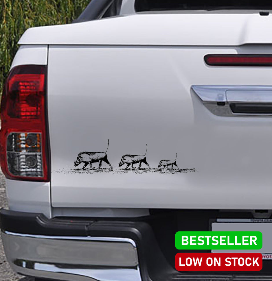 Bosveld Afrikaners African Wildlife Safari Vinyl Decal Stickers Bakkie ...