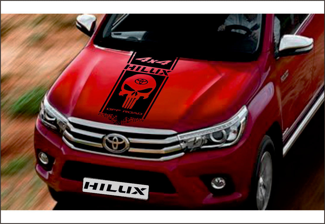 Toyota Hood bonnet Vinyl Decals Stickers Gauteng Pretoria 300mm-800mm ...